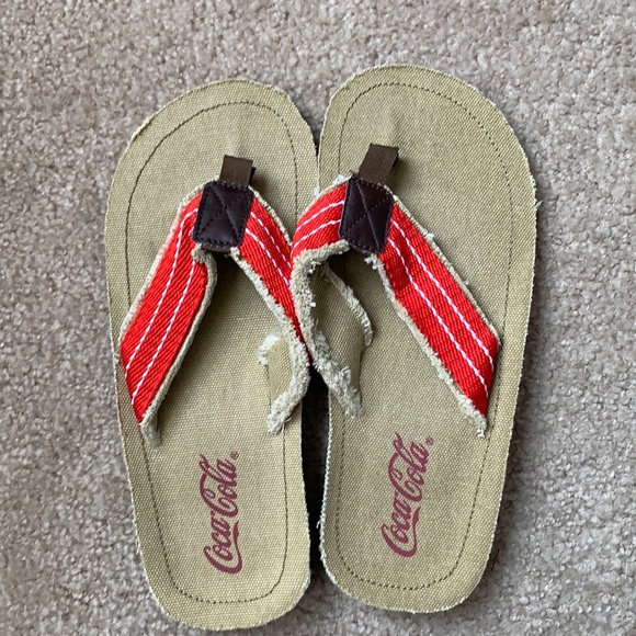 Coca Cola | Shoes | Cocacola Flip Flop Sandals | Poshmark